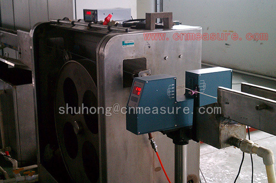 Cable wire laser diameter measurement device