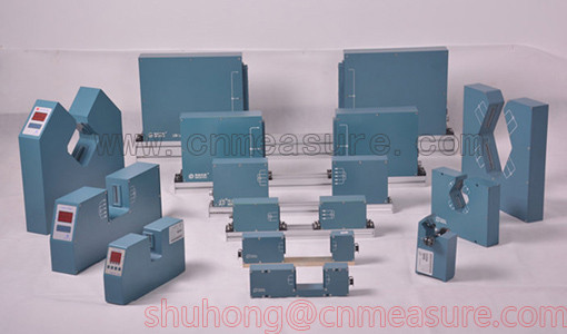 Cable diameter measuring device. Laser diameter control gauge